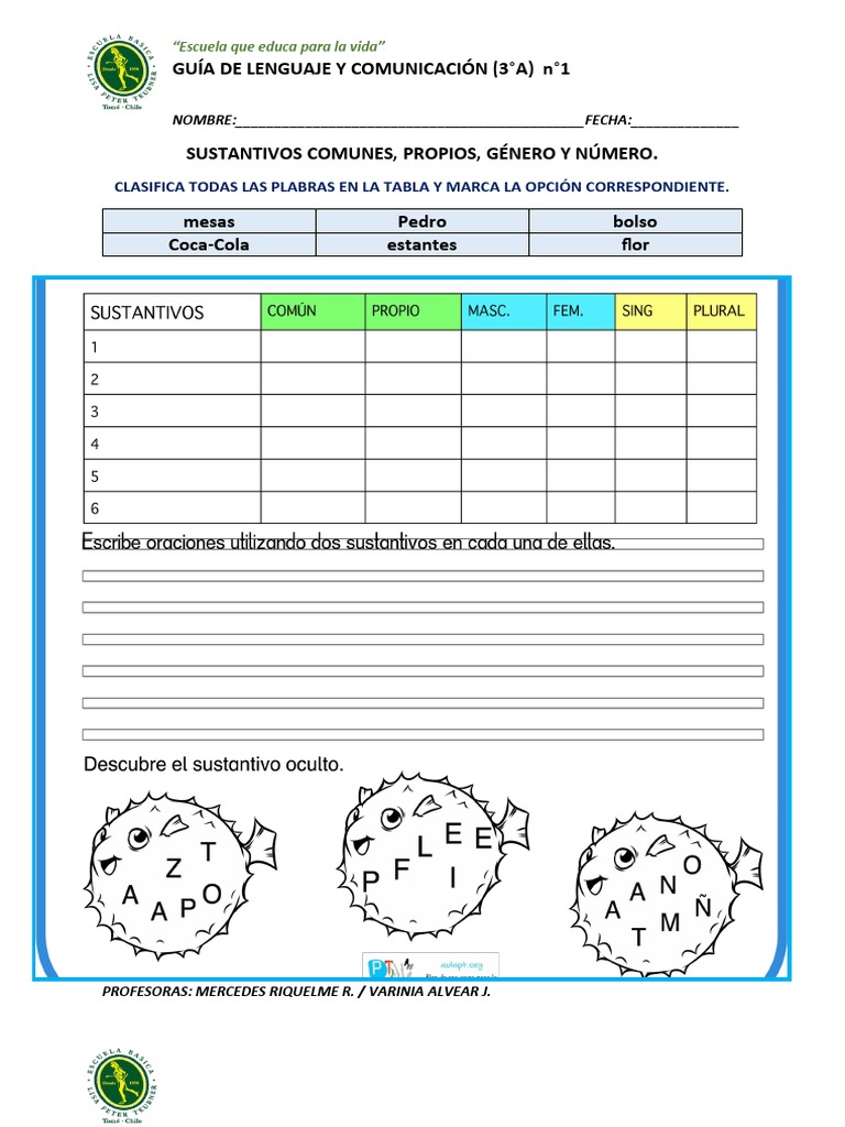 Guía Repaso Lenguaje 3a | PDF