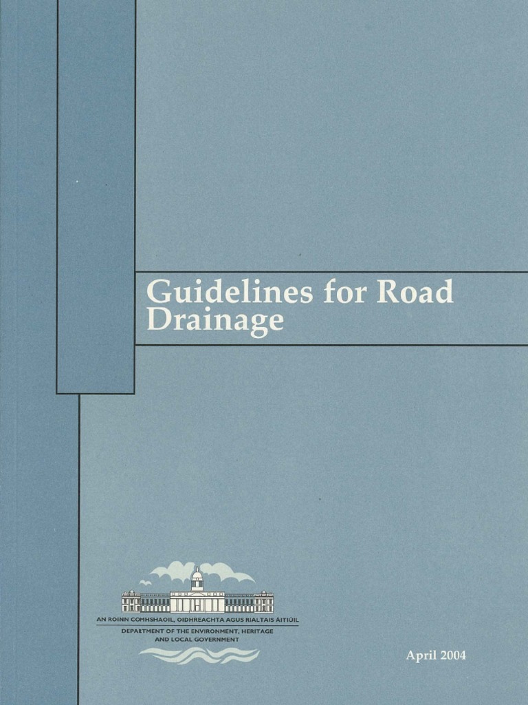 Guidelines On Road Drainage | PDF