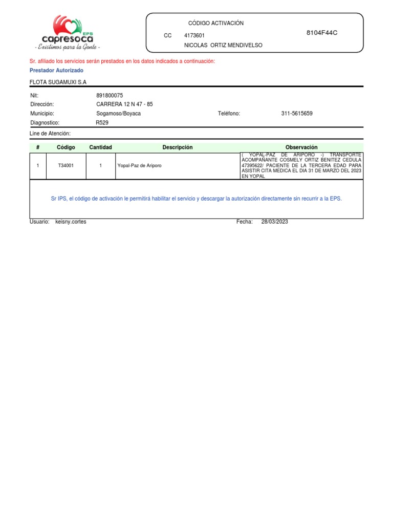 Codigo Activacion 424191 | PDF