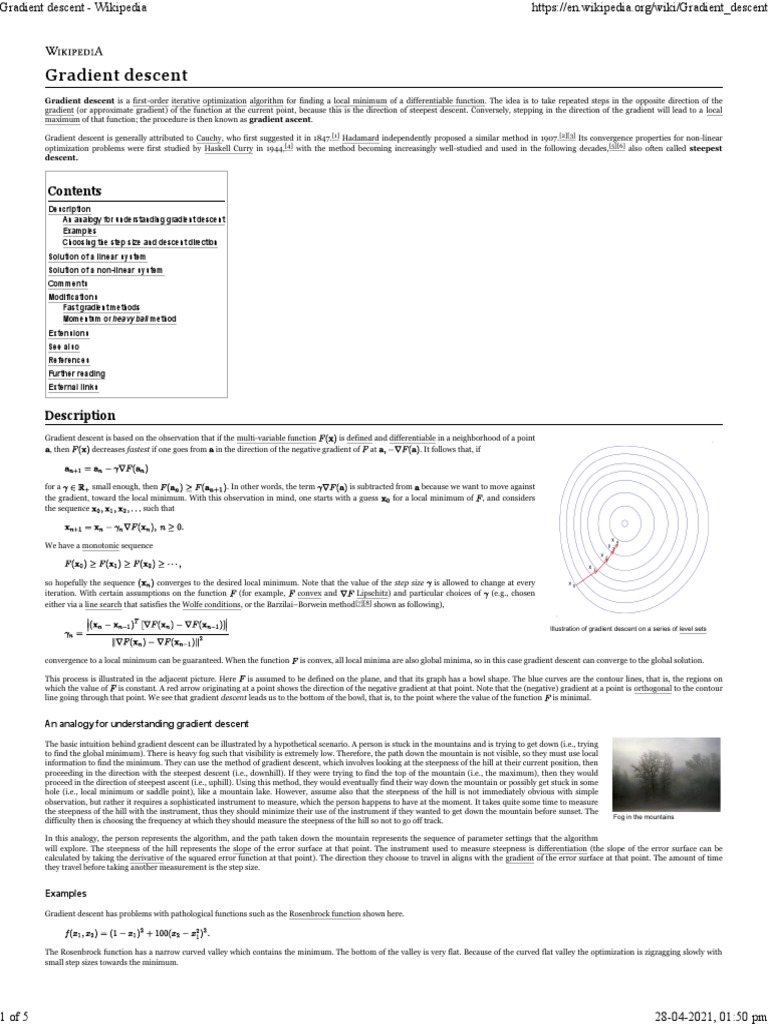 4.2 - 1b - Gradient Descent - Wikipedia - Workedout | PDF ...