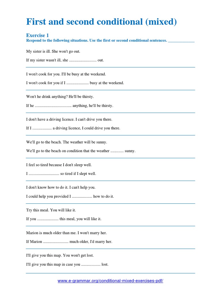 1 VS 2 Conditional | PDF