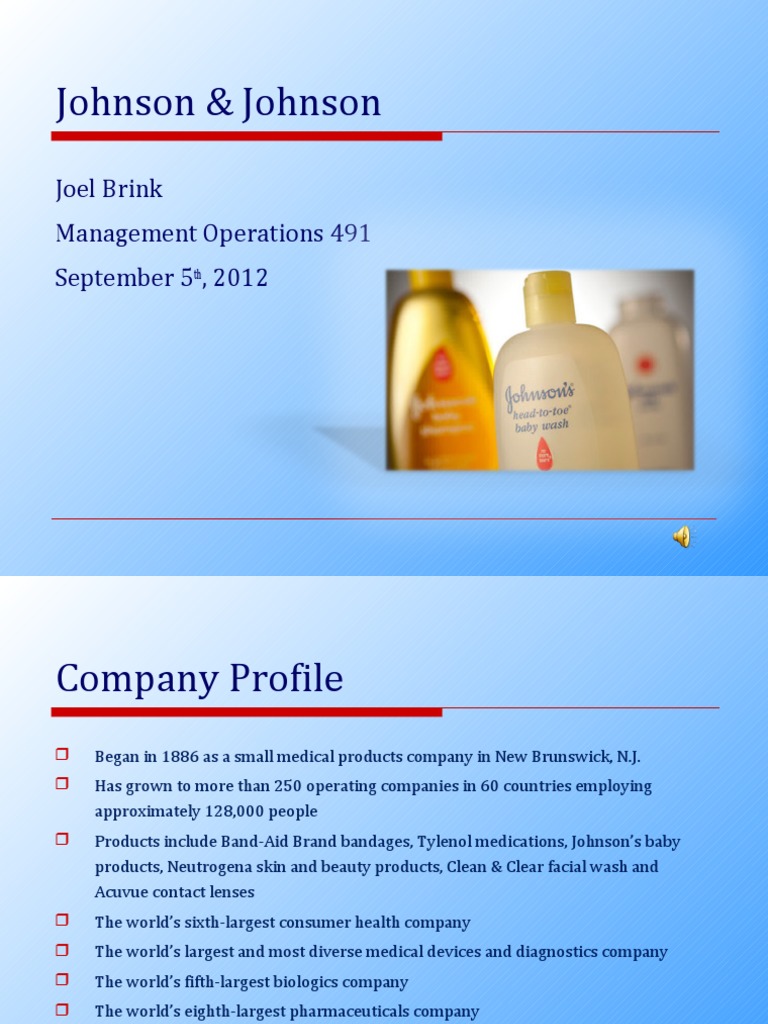 JohnSon Baby Slide | PDF | Johnson & Johnson | Health Care