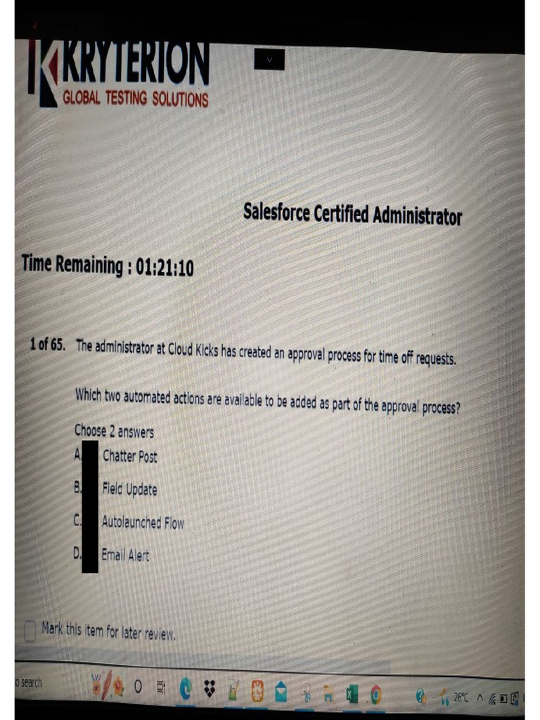 Examen 1 Admin Tachado | PDF