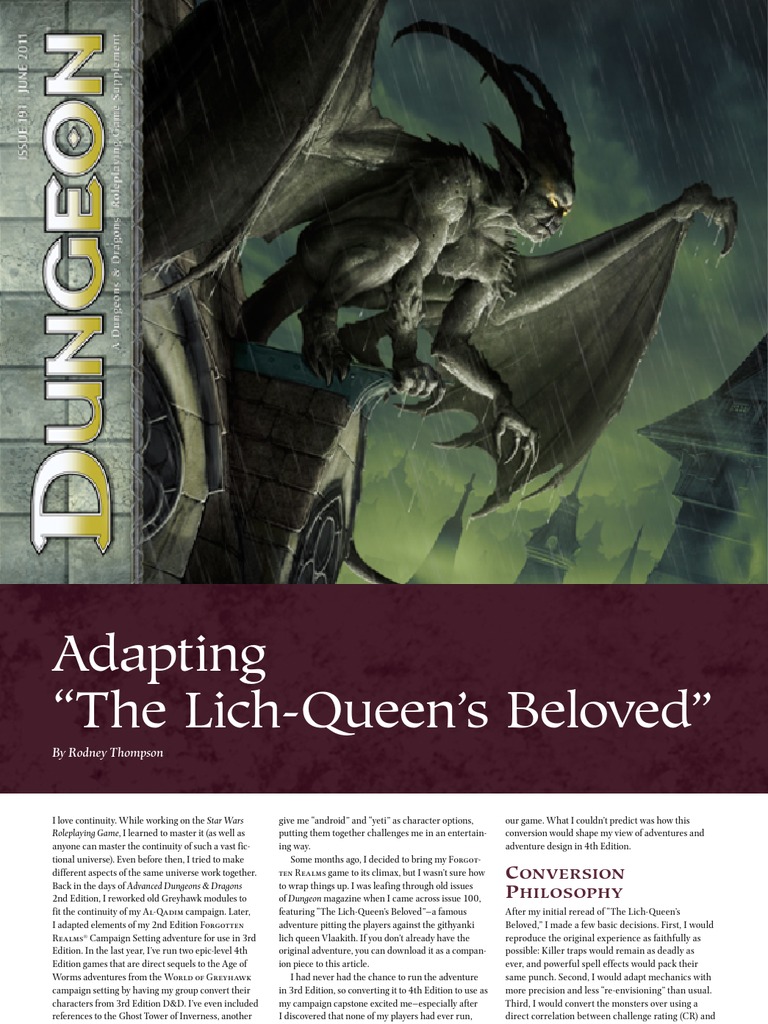 Dungeon Magazine 191 | Dungeons & Dragons | Forgotten Realms