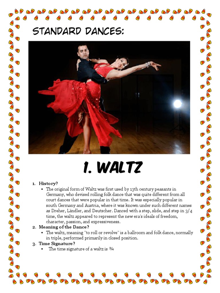 Waltz: Standard Dances | PDF | Tango | Ballroom Dance