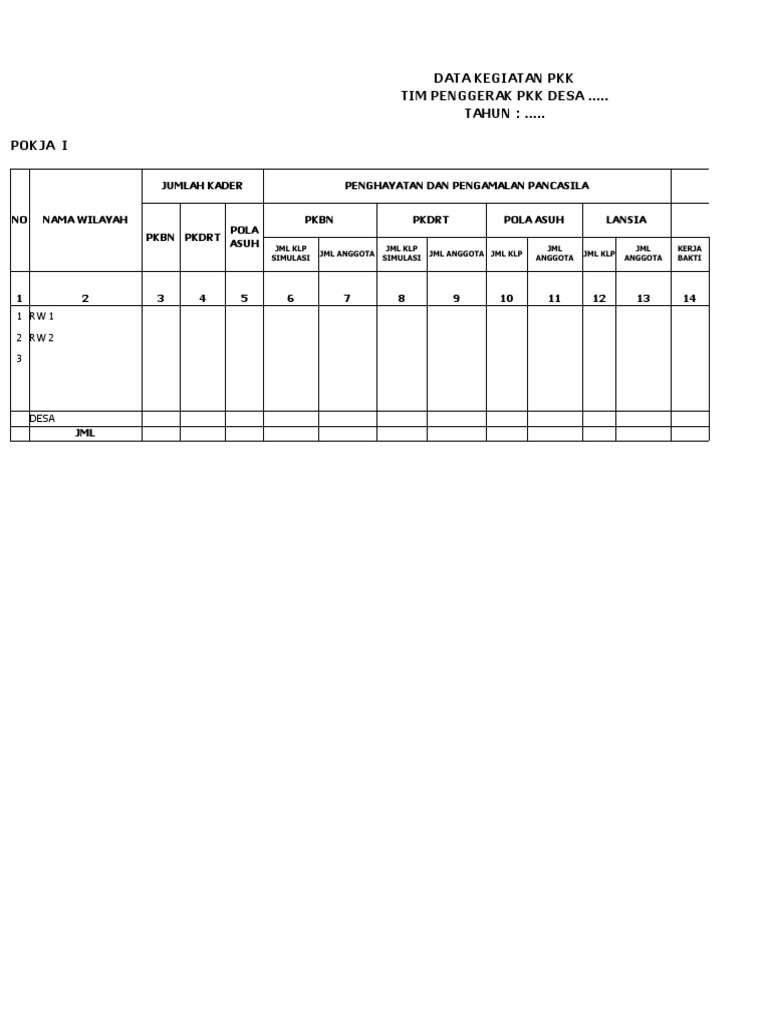 Buku Adm Pokja 1 2022 | PDF