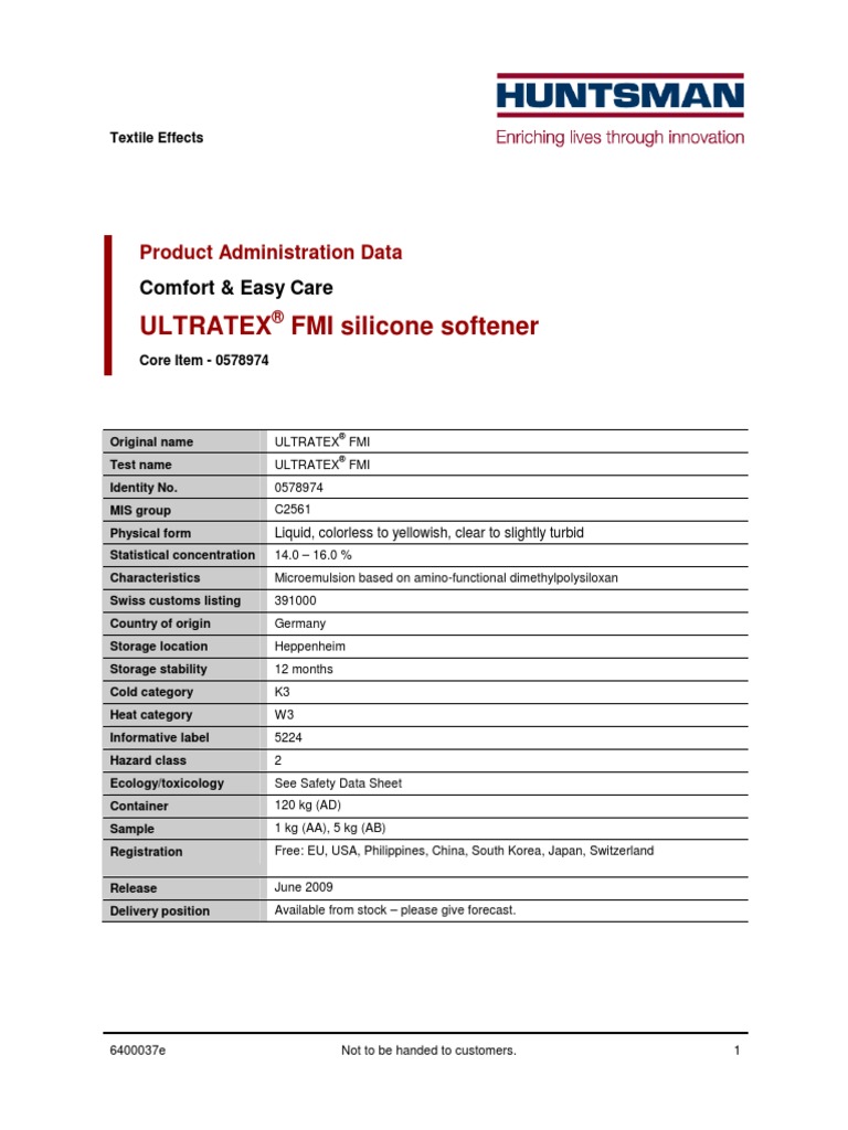 PAD - Ultratex FMI | PDF