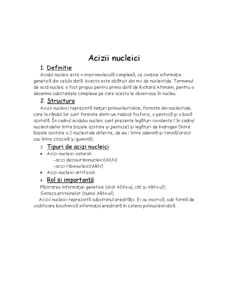 Acizii Nucleici | PDF