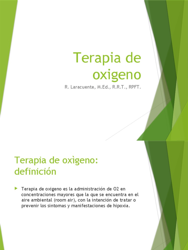 Terapia de Oxigeno - STUDENT GUIDE | PDF | Hipoxia (médica) | Medicina ...