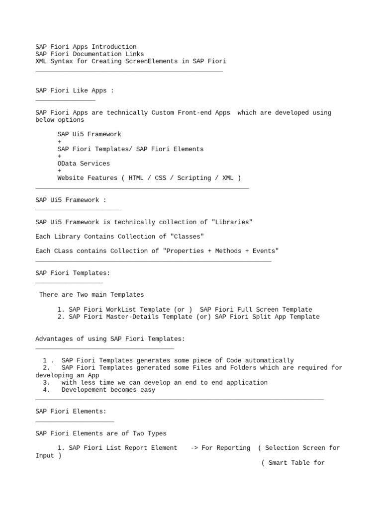 Class2 Notes & Diagram Attachments SAP Ui5 Fiori OData CDS Course ...
