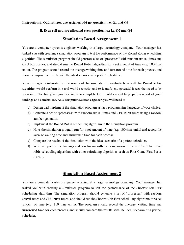 A225521651 - 28838 - 11 - 2023 - Simulation Questions | PDF ...