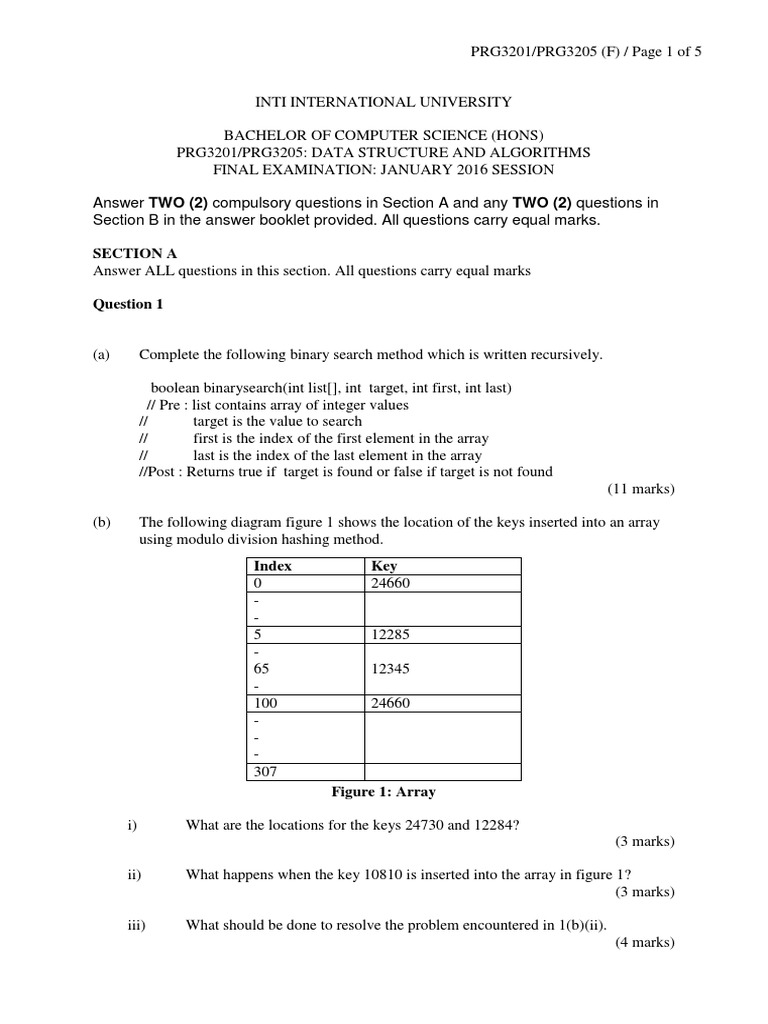 PRG3201 Final Jan 2016 | Download Free PDF | Vertex (Graph Theory ...