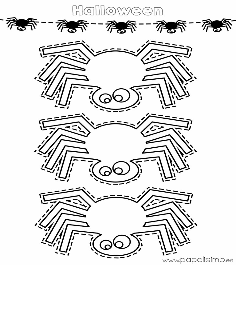 Plantilla-araña-Halloween-imprimir-colorear-recortar - JPG 2480×3511 ...