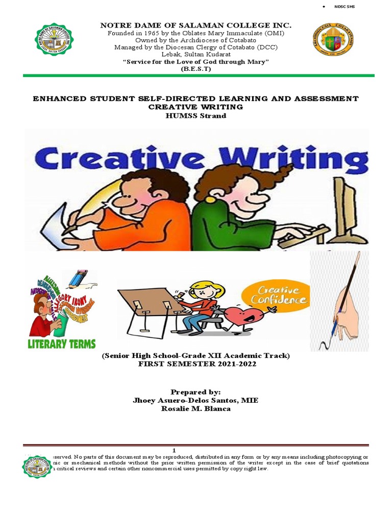 Creative Writing Curriculum for SHS | PDF | Senses | Narration