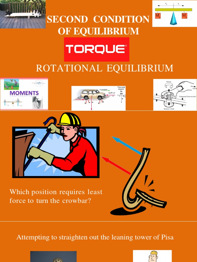 Second Condition of Equilibrium | PDF | Torque | Force