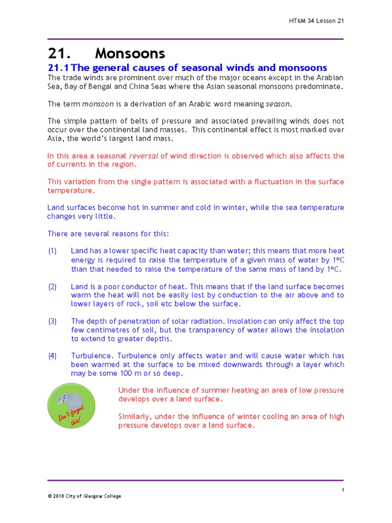 21 HT6M 34 Monsoons | PDF | Monsoon | Wound