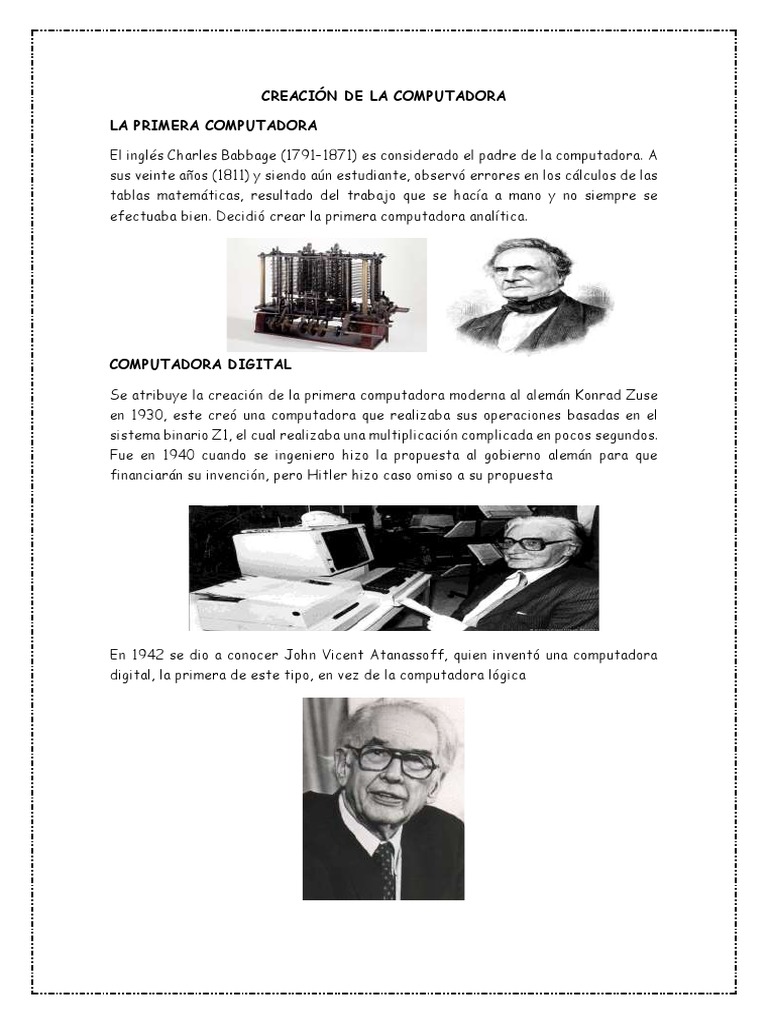 Creación de La Computadora Cuarto | PDF