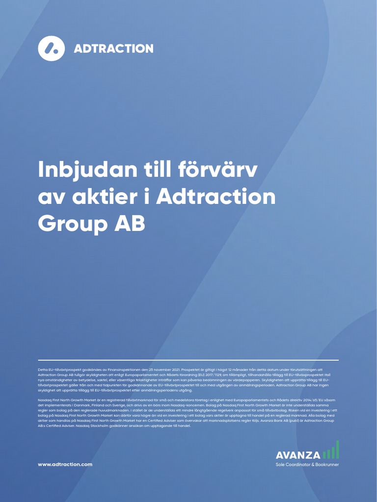 Adtraction IPO Prospectus | PDF
