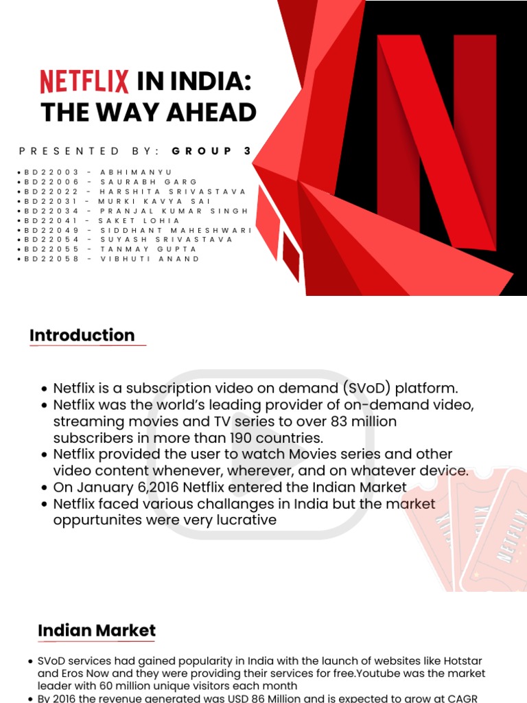 GRP 3 Netflix | PDF | Netflix | Video On Demand