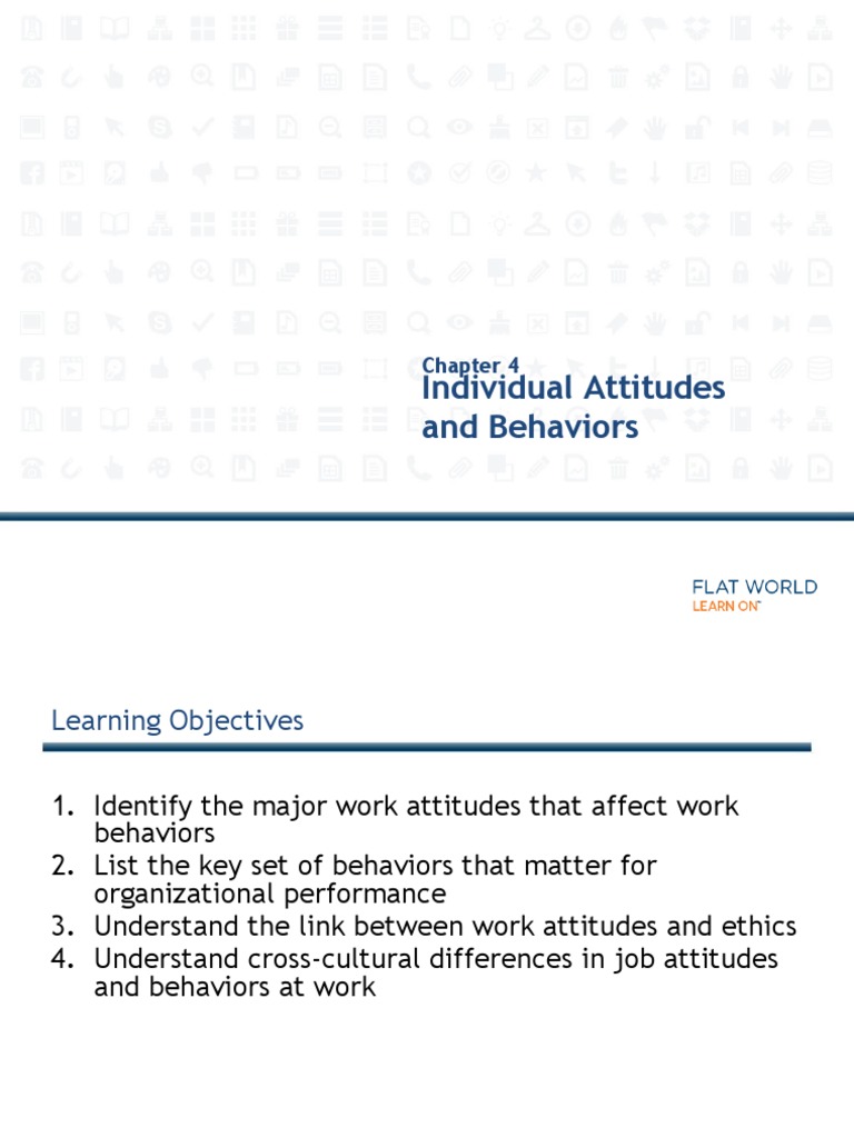 Individual Attitudes and Behaviors | PDF | Job Satisfaction ...