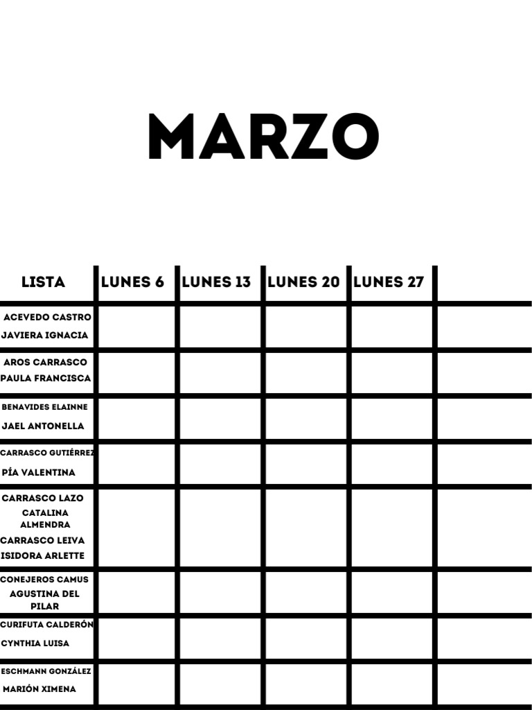 Marzo | PDF