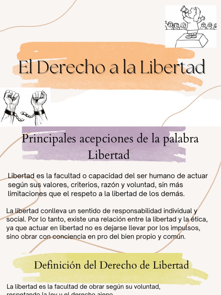 El Derecho a la Libertad: Conceptos Clave | PDF | Libertad | Derechos