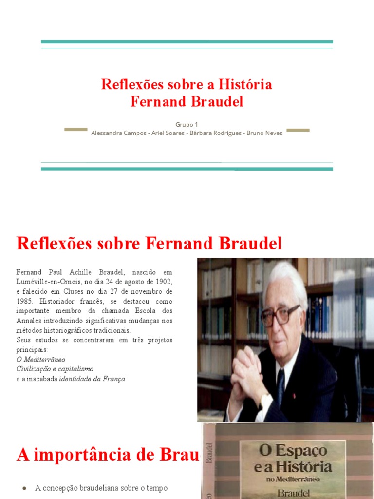 Reflexões Sobre A História Fernand Braudel | PDF | Science