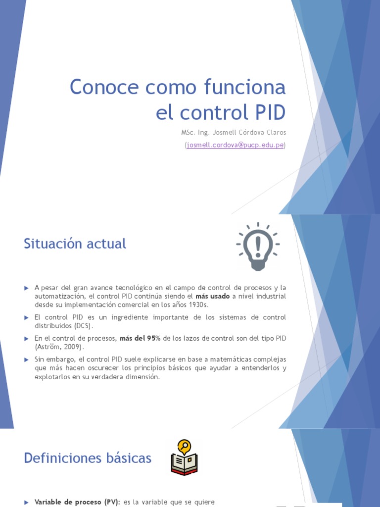 Conoce C Mo Funciona El Control PID 1666308779 | PDF | Teoría de sistemas | Ciencias de la ...