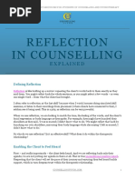 Reflection of Content & Feelings | PDF | Empathy | Nonverbal Communication