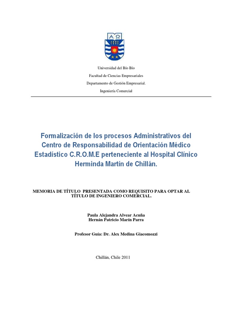 Alvear Acuña, Paula Alejandra | PDF | Hospital | Historial médico