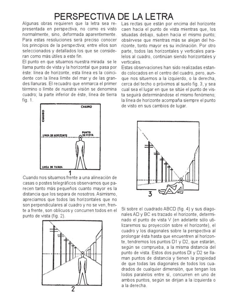 Perspectiva de Letras en Diseño Gráfico | PDF | Perspectiva (Gráfica ...