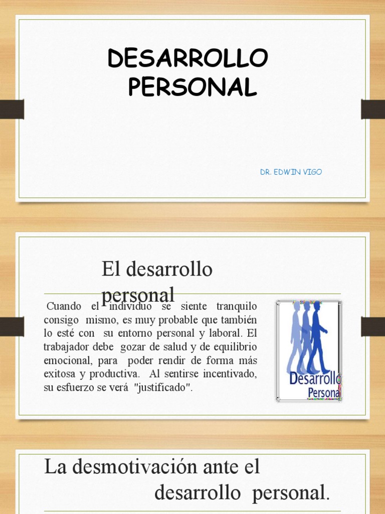1. DESARROLLO PERSONAL | PDF | Desarrollo personal | Aprendizaje