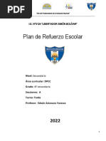 Ficha de Monitoreo Al Refuerzo Escolar | PDF | Aprendizaje