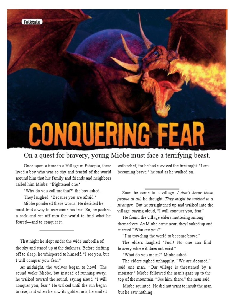 Conquering Fear Folktale | PDF