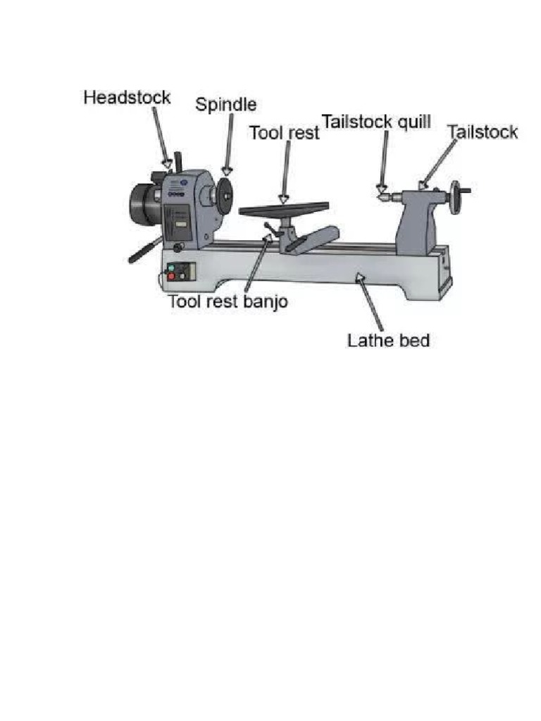 Wood Lathe Diagram Doc1 | PDF