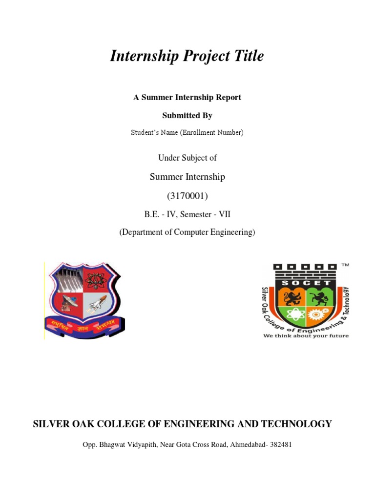 Internship Project Title | PDF | Engineering | Information Technology ...