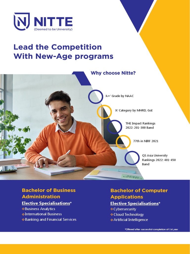 Nitte Deemed University offers new-age programs with industry-ready ...