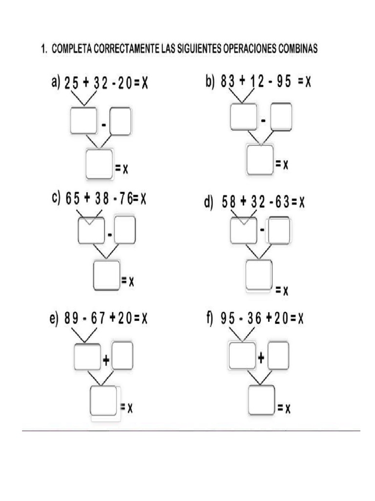 Ejercicios Combinados | PDF