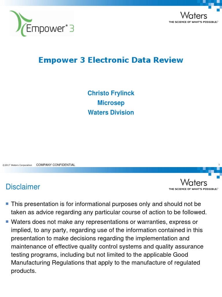 Empower 3 Electronic Data Review | PDF | Audit | Metadata