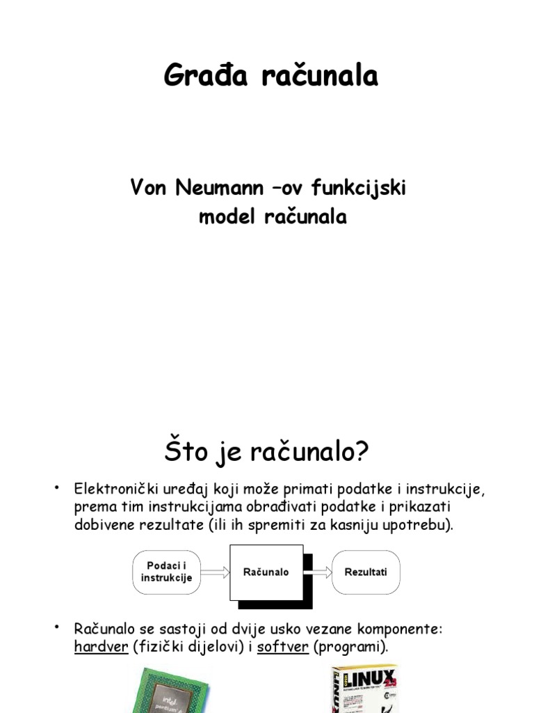 Von Neumann Gradja Racunala | PDF