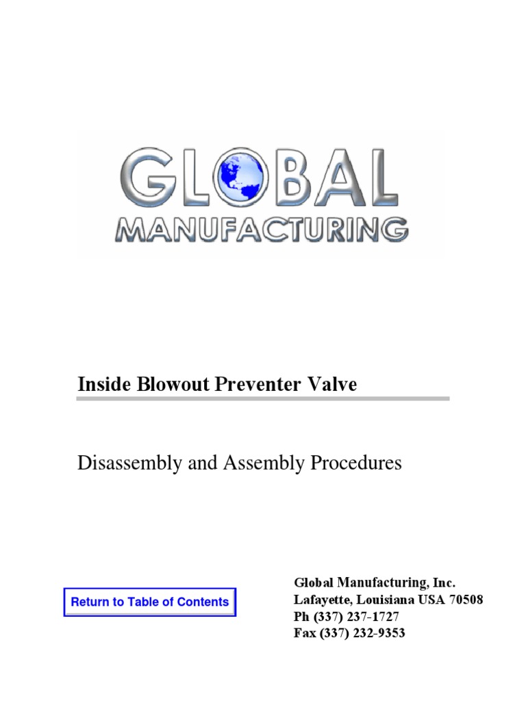 g133 Manual | PDF | Valve | Blowout (Well Drilling)