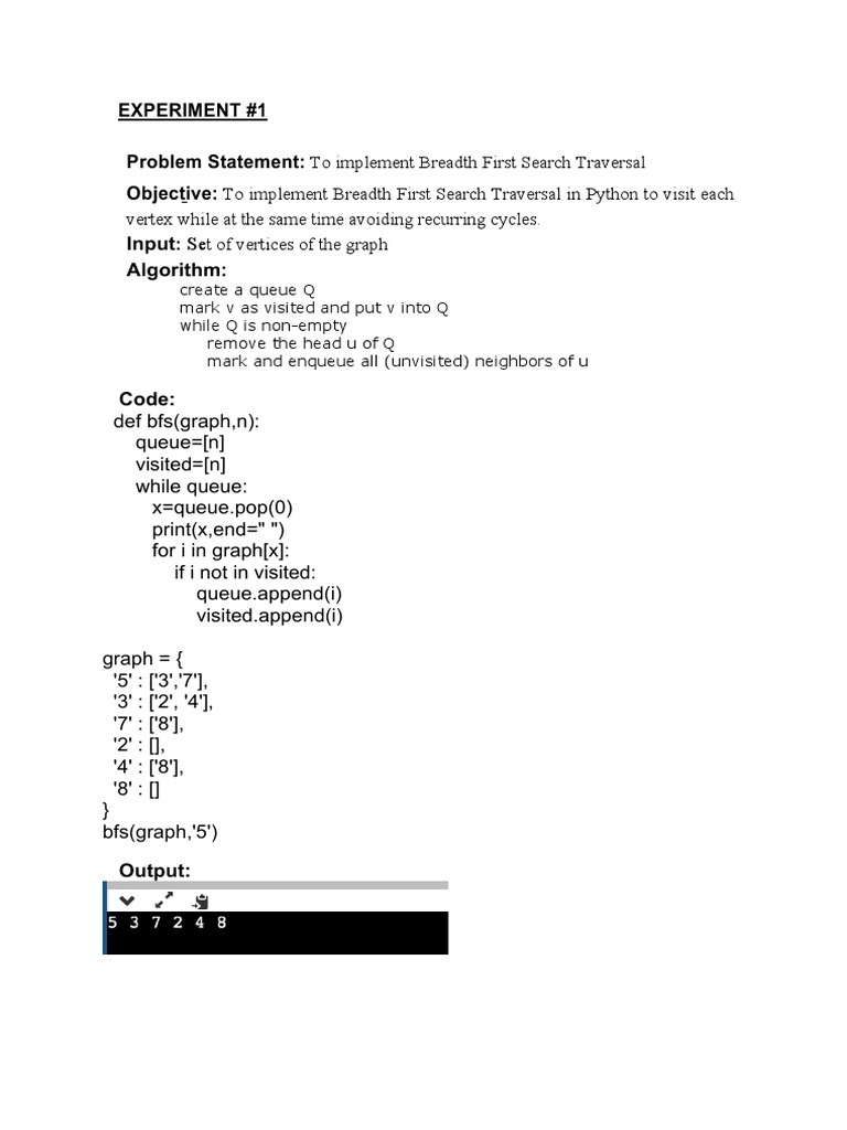 Ai Experiment Pdf Final Pdf String Computer Science Algorithms And Data Structures