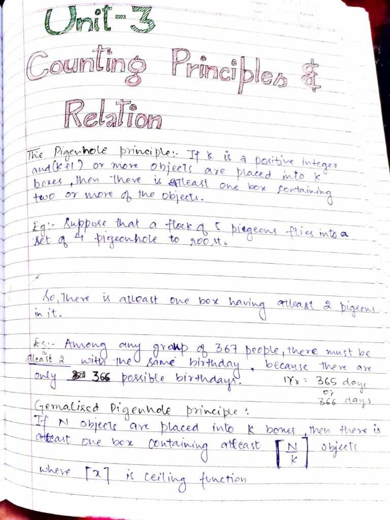 Unit 3 Maths | PDF | Graph Theory | Combinatorics