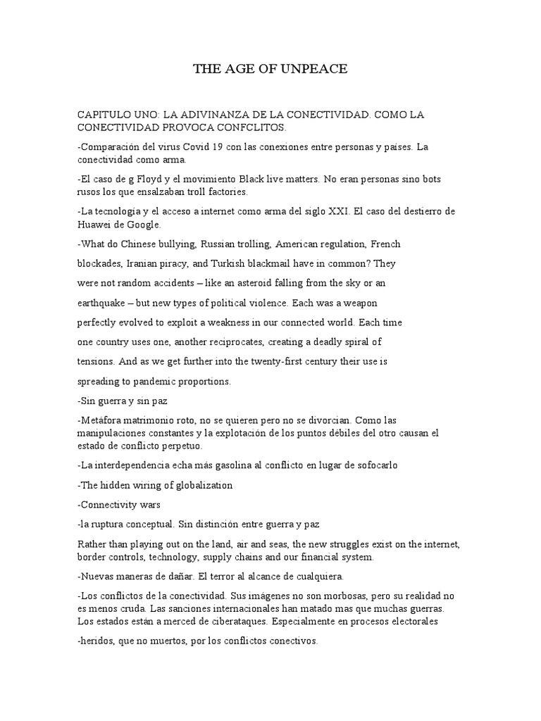 The Age of Unpeace | PDF | Finanzas y dinero