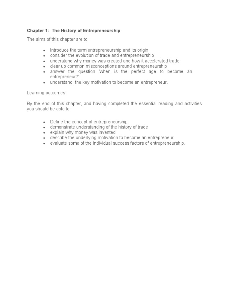 History of Entrepreneurship Basics | PDF | Entrepreneurship | Atlantic ...