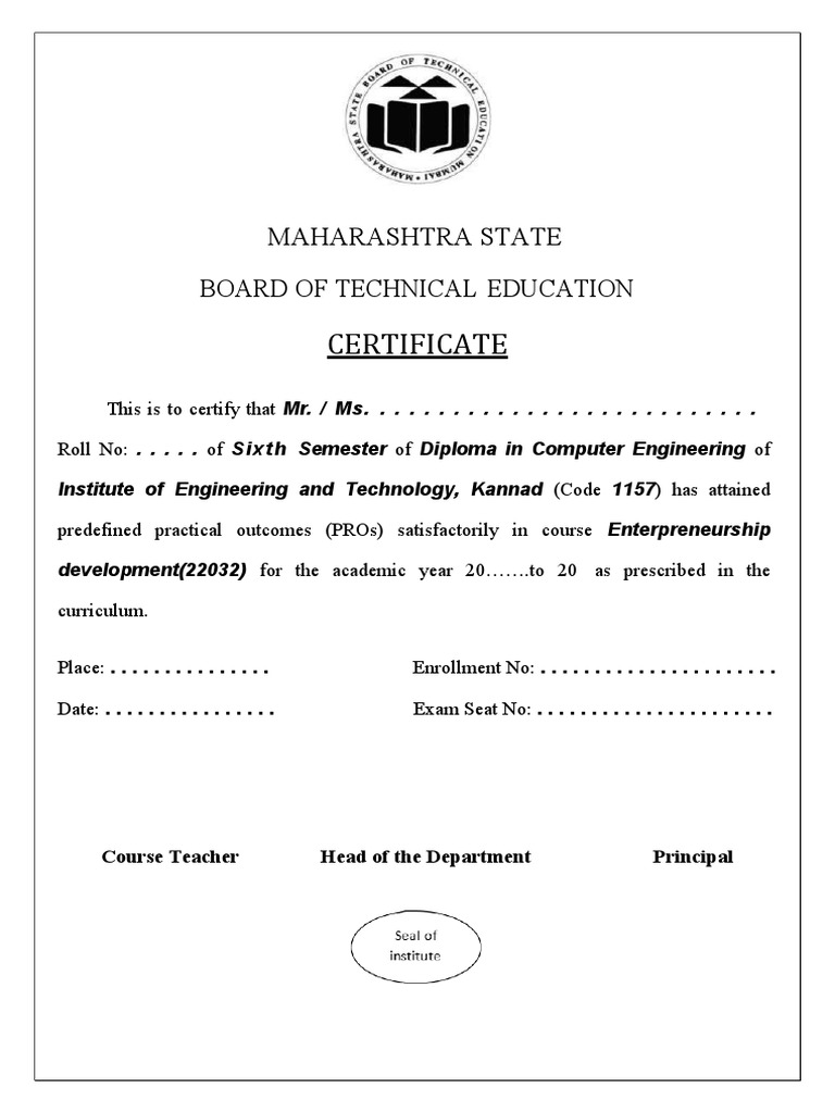 CERTIFICATE of EDE | PDF