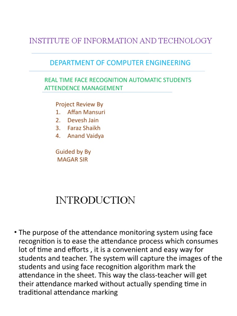 Face Recognition | Download Free PDF | Computer Science | Computer ...