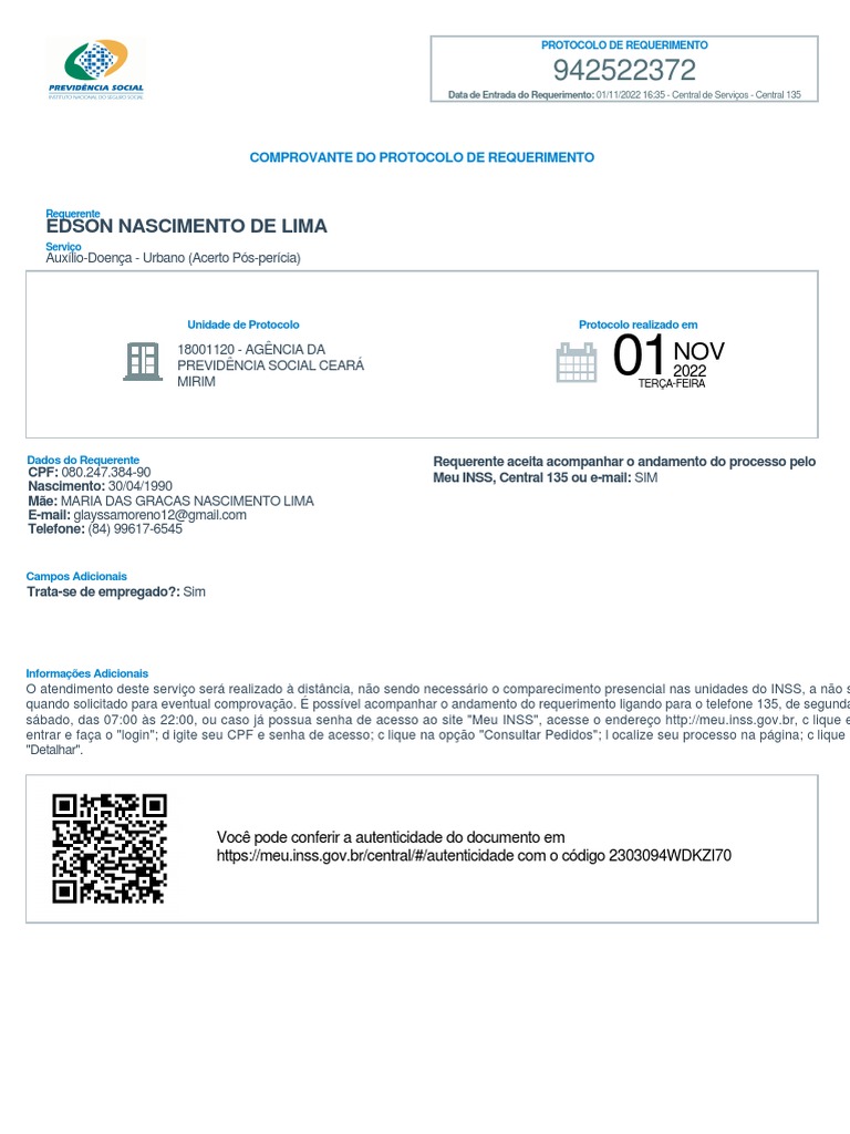 Comprovante Edson | PDF