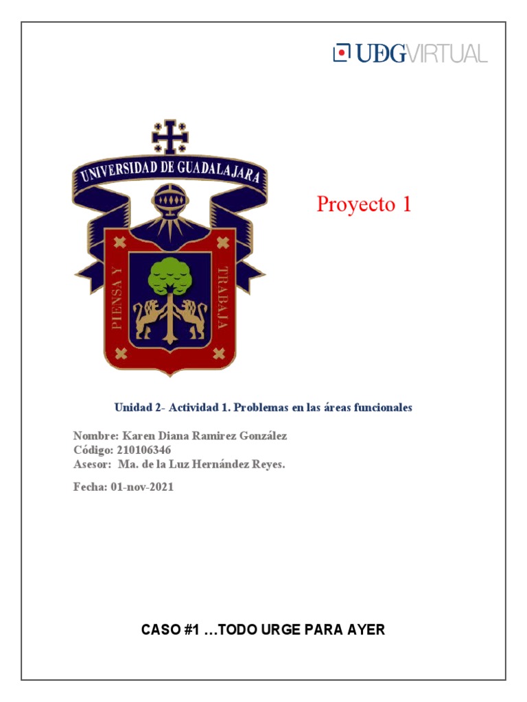 Proyecto 1-UNIDAD 2..ACT 1 KAREN RAMIREZ | PDF | Gestión de recursos ...