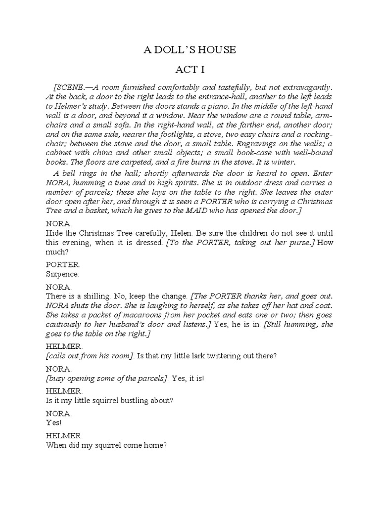 A Doll's House | PDF | A Doll's House